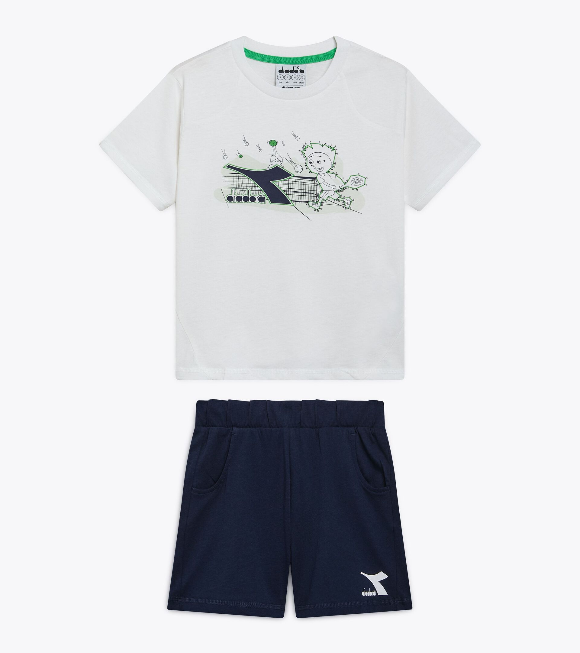 JB. SET SS RIDDLE Sports set - T-shirt and shorts - Boy - Diadora ...