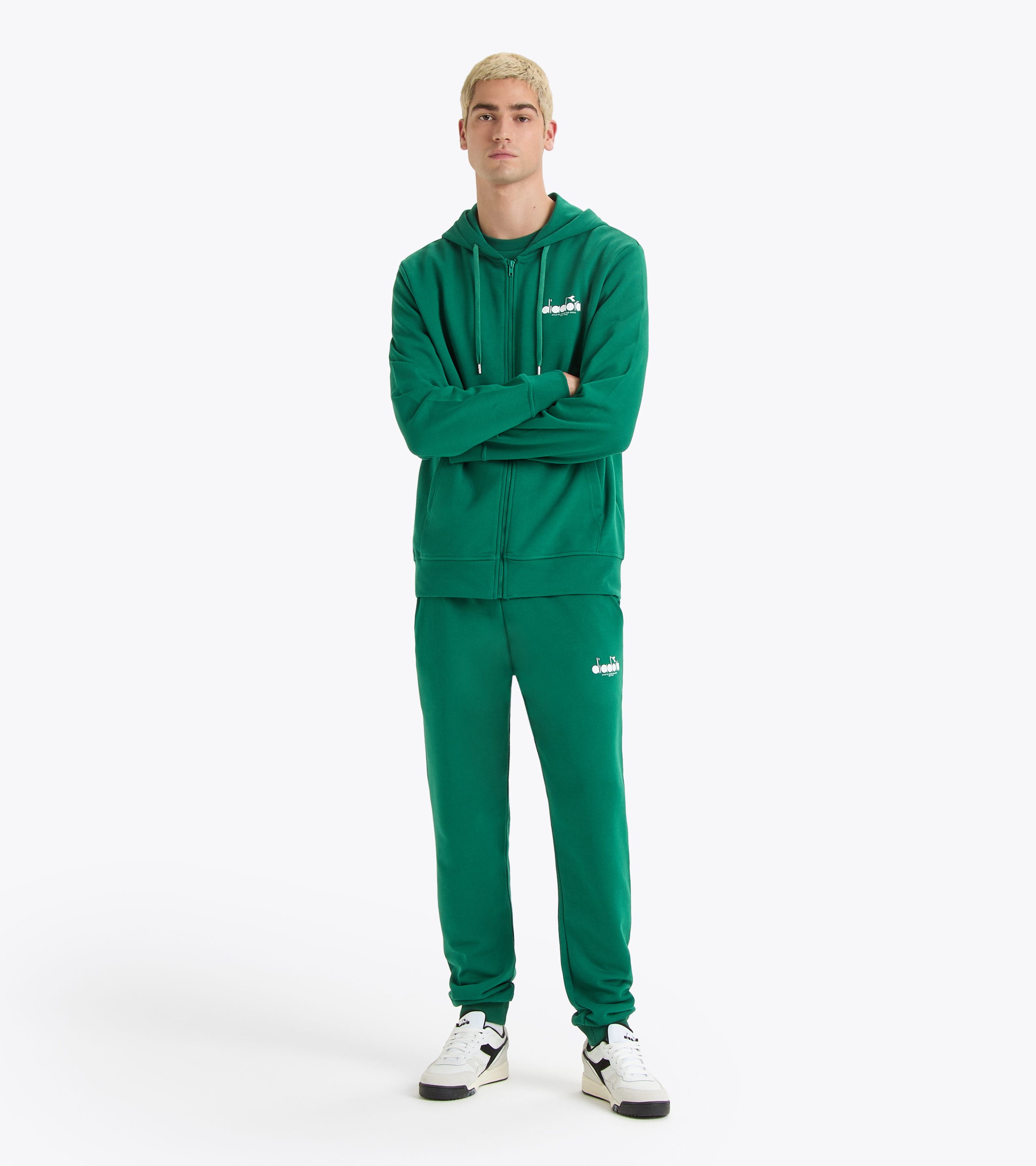 FULL-ZIP HOODIE LOGO TRACKSUIT aventurine Coordinated tracksuit - Men's ...