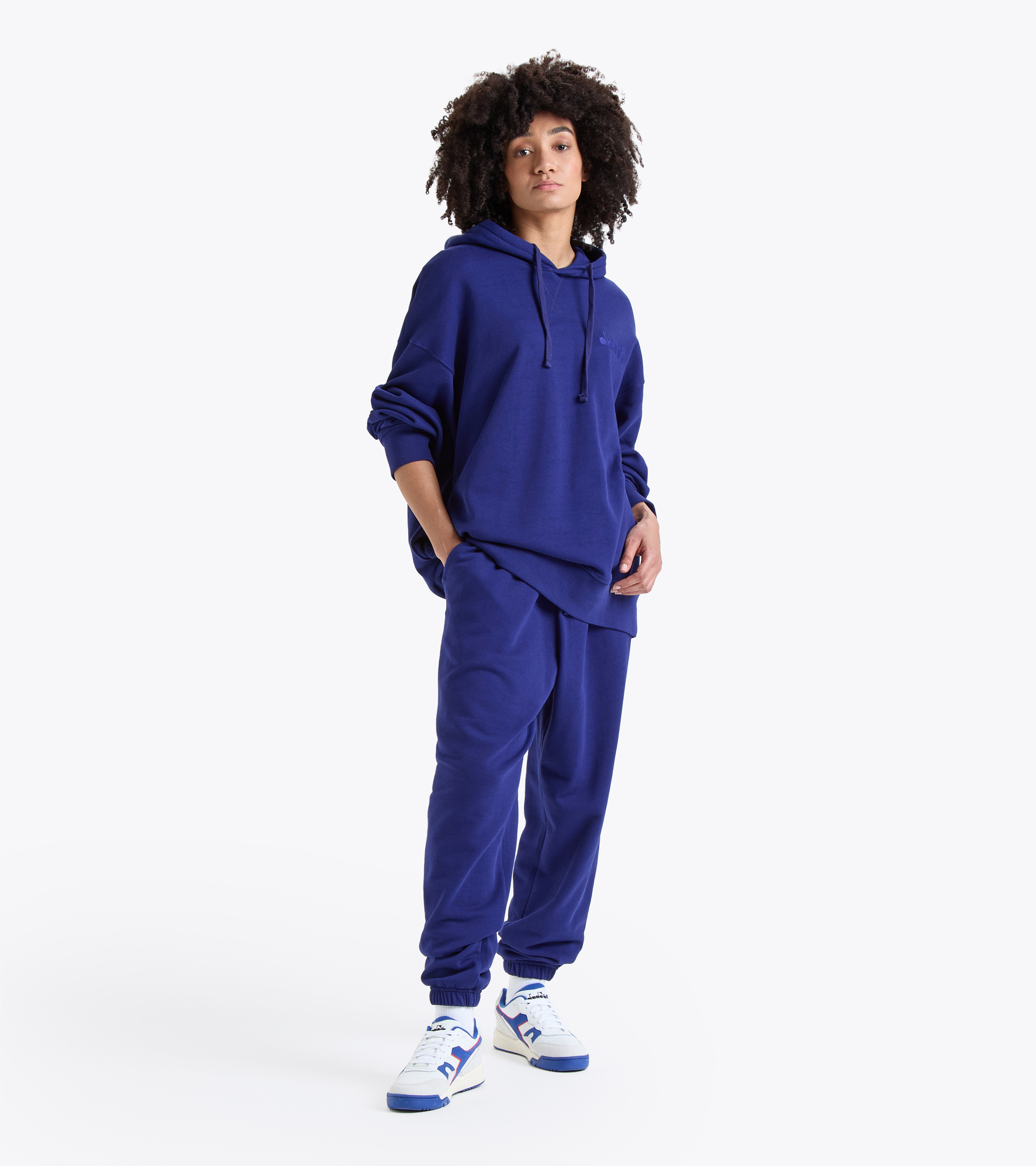 LOGO TRACKSUIT blue print Tracksuit - Women - Diadora Online Store PR