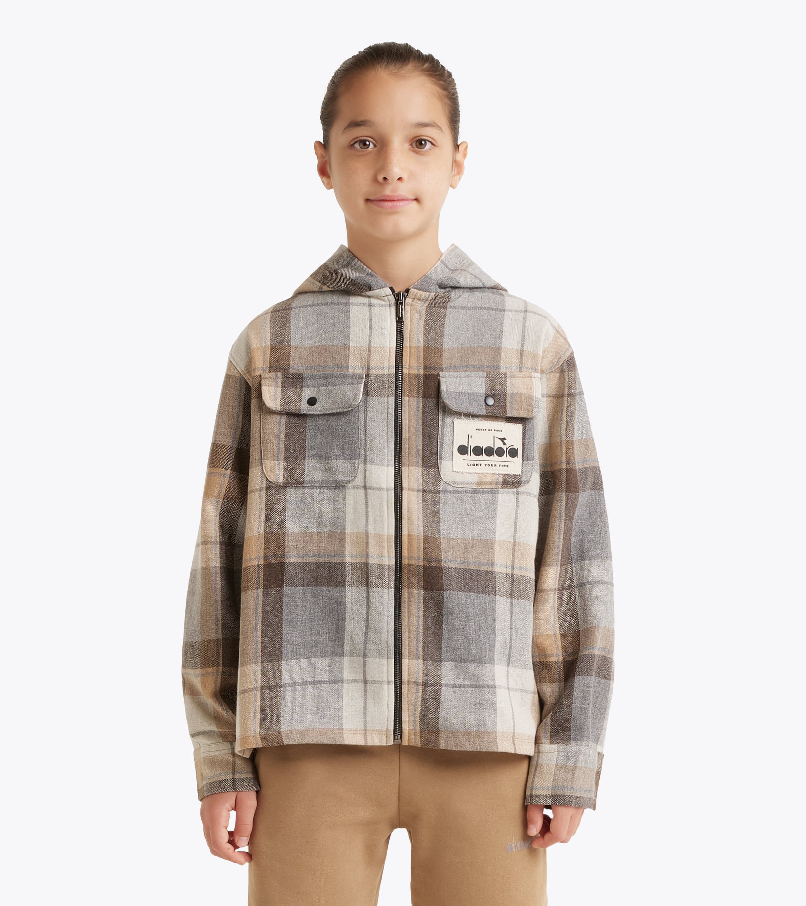 JB. JACKET FLANELLA FRIENDLY TEAM Flannel jacket - Boys - Diadora ...