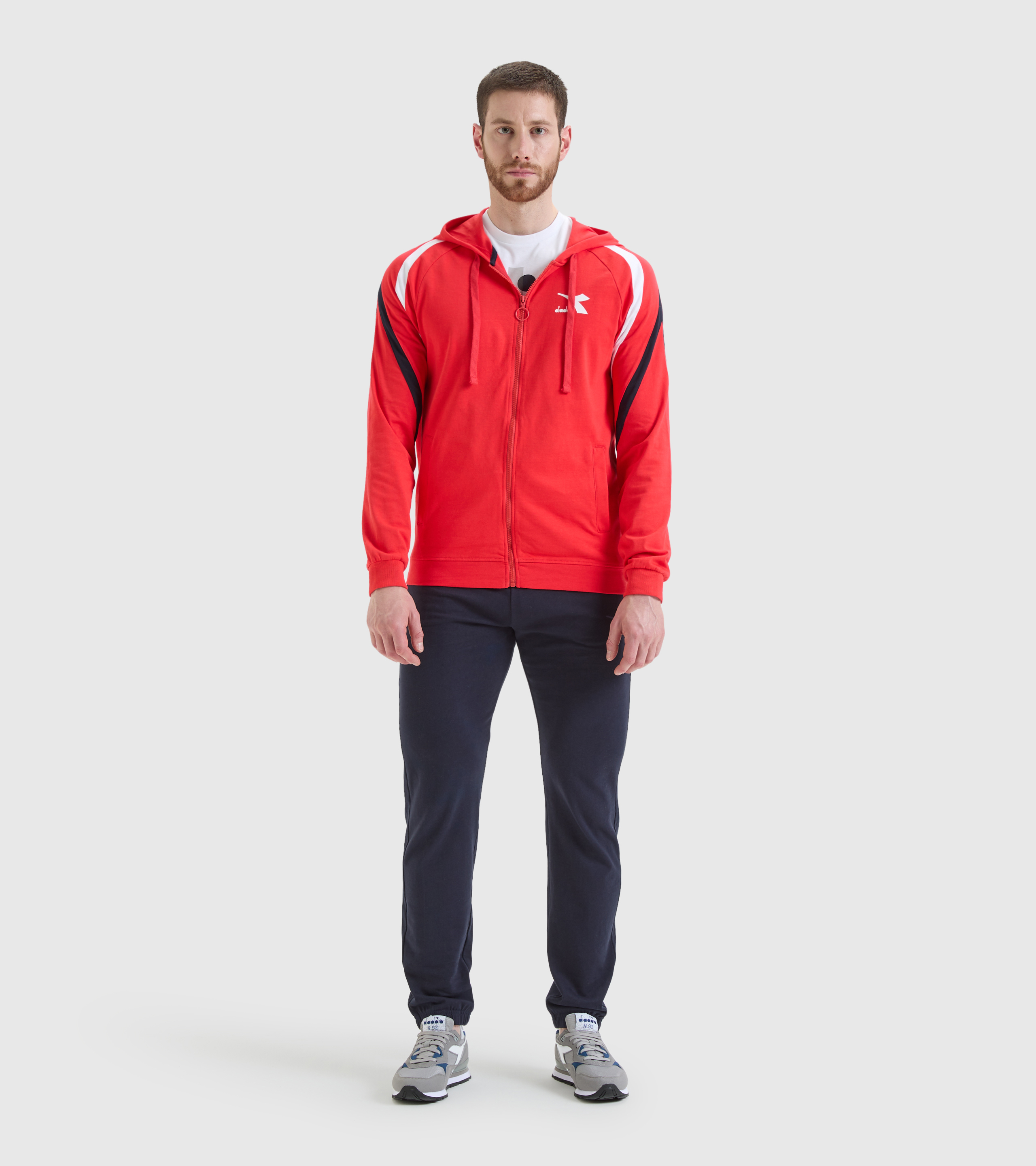 TRACKSUIT HOODIE FZ CORE Cotton tracksuit - Men - Diadora Online Store US